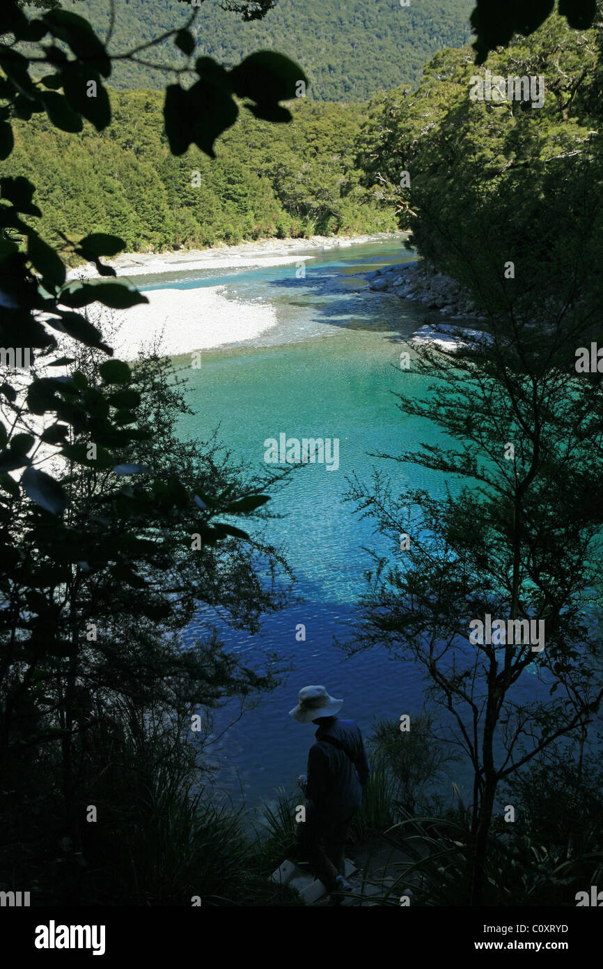 Blue river new zealand hi-res stock photography and images - Alamy