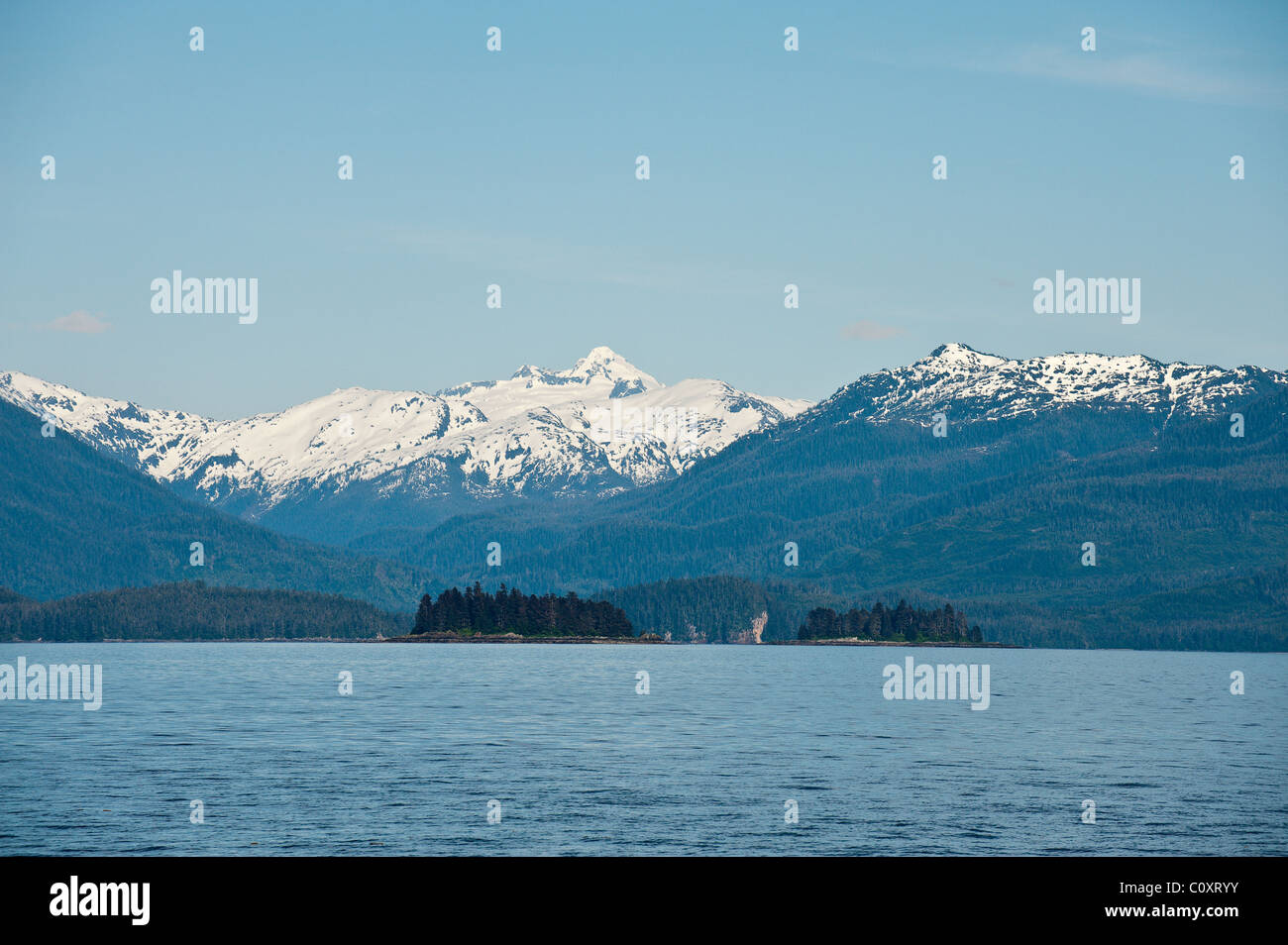 Alaska. Five Finger Islands area of Frederick Sound, Tongass National ...