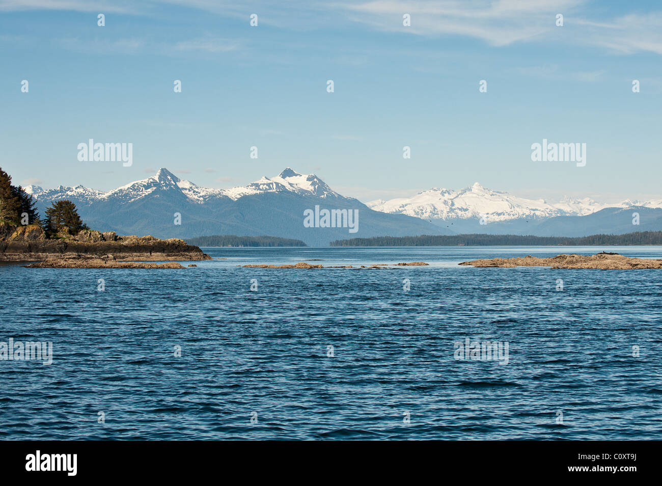 Alaska. Five Finger Islands area of Frederick Sound, Tongass National ...
