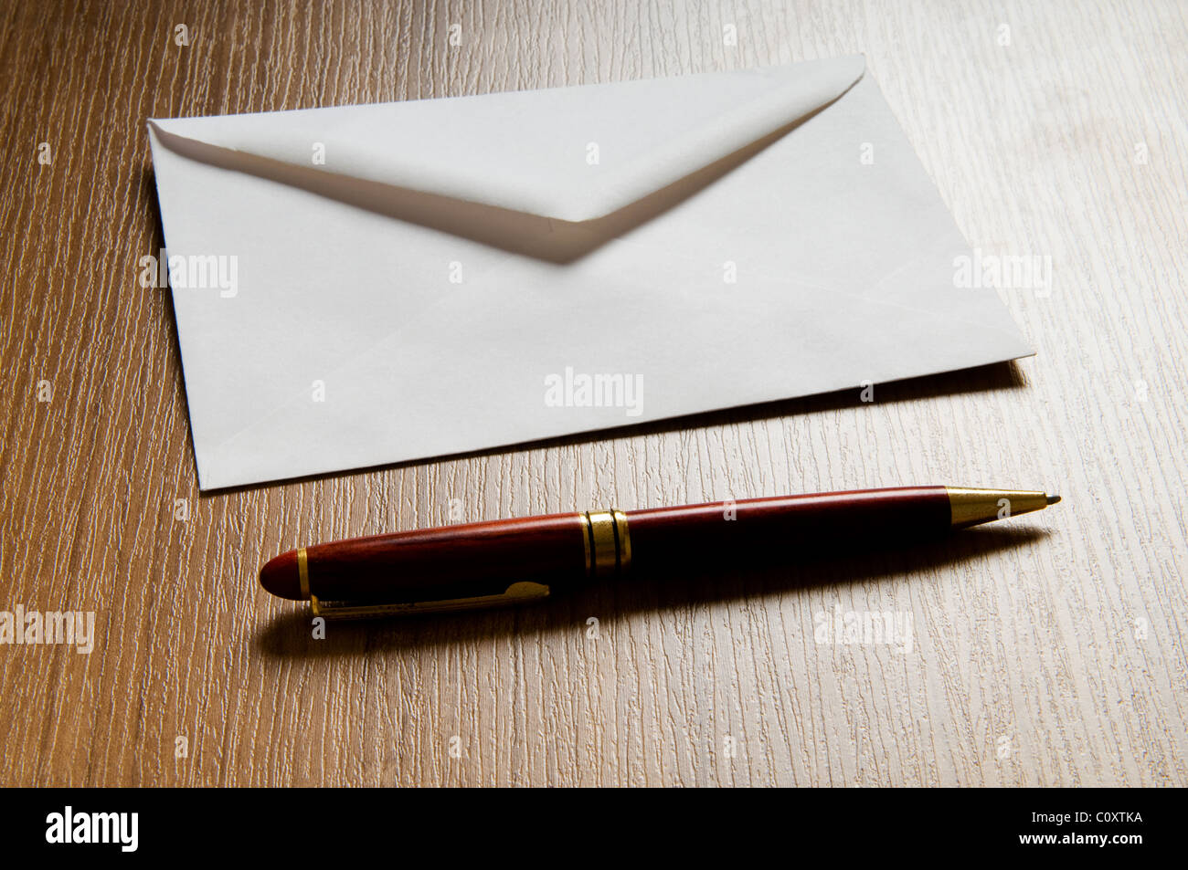 Mail concept with many envelopes on the table Stock Photo - Alamy
