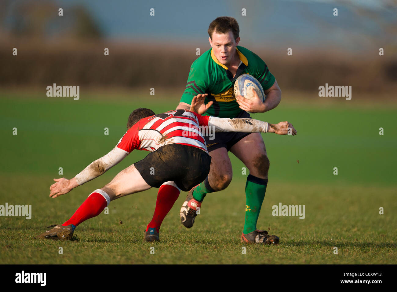 Rugby stopped tackle hi-res stock photography and images - Alamy