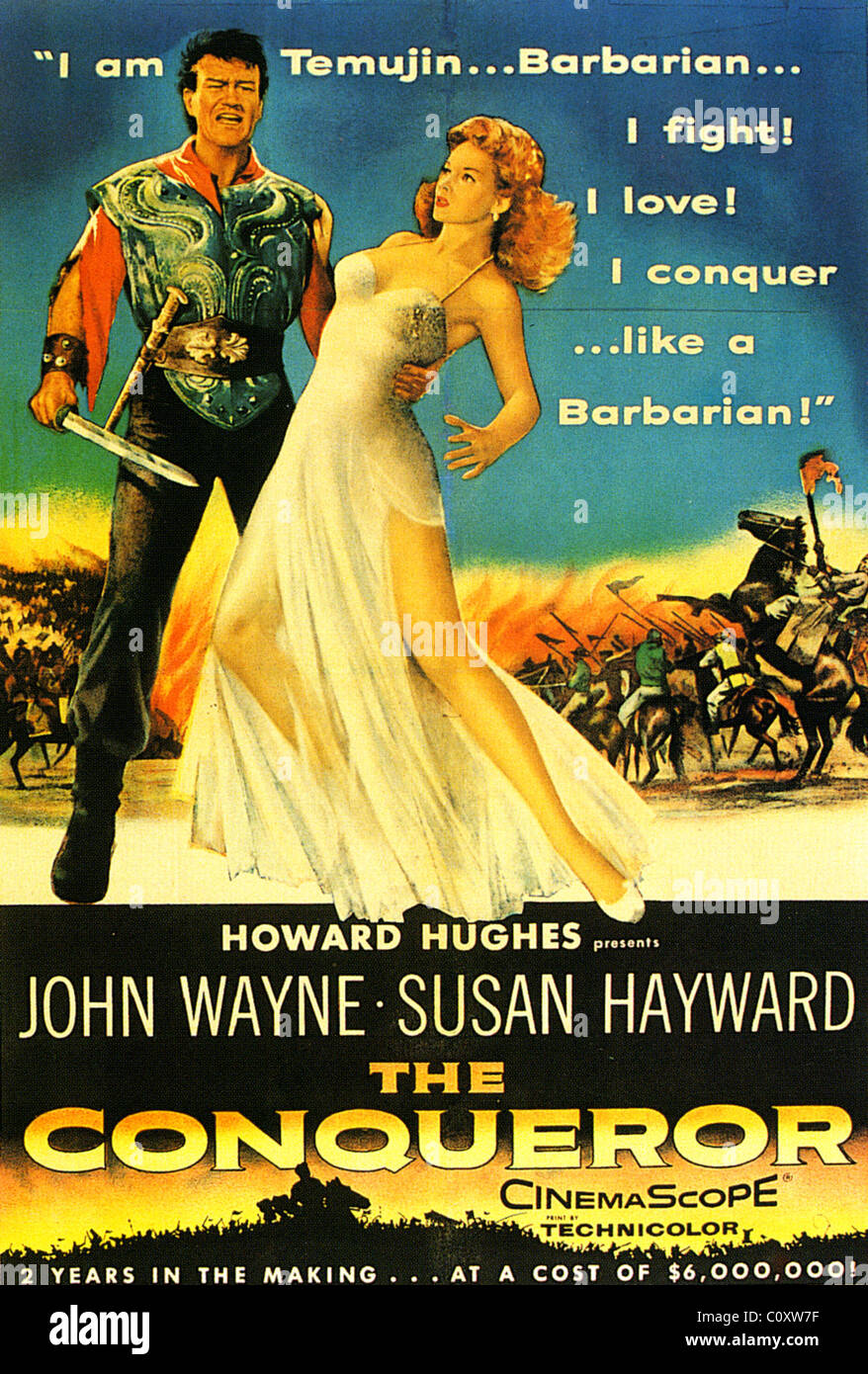 Susan hayward john wayne conqueror hi-res stock photography and images ...