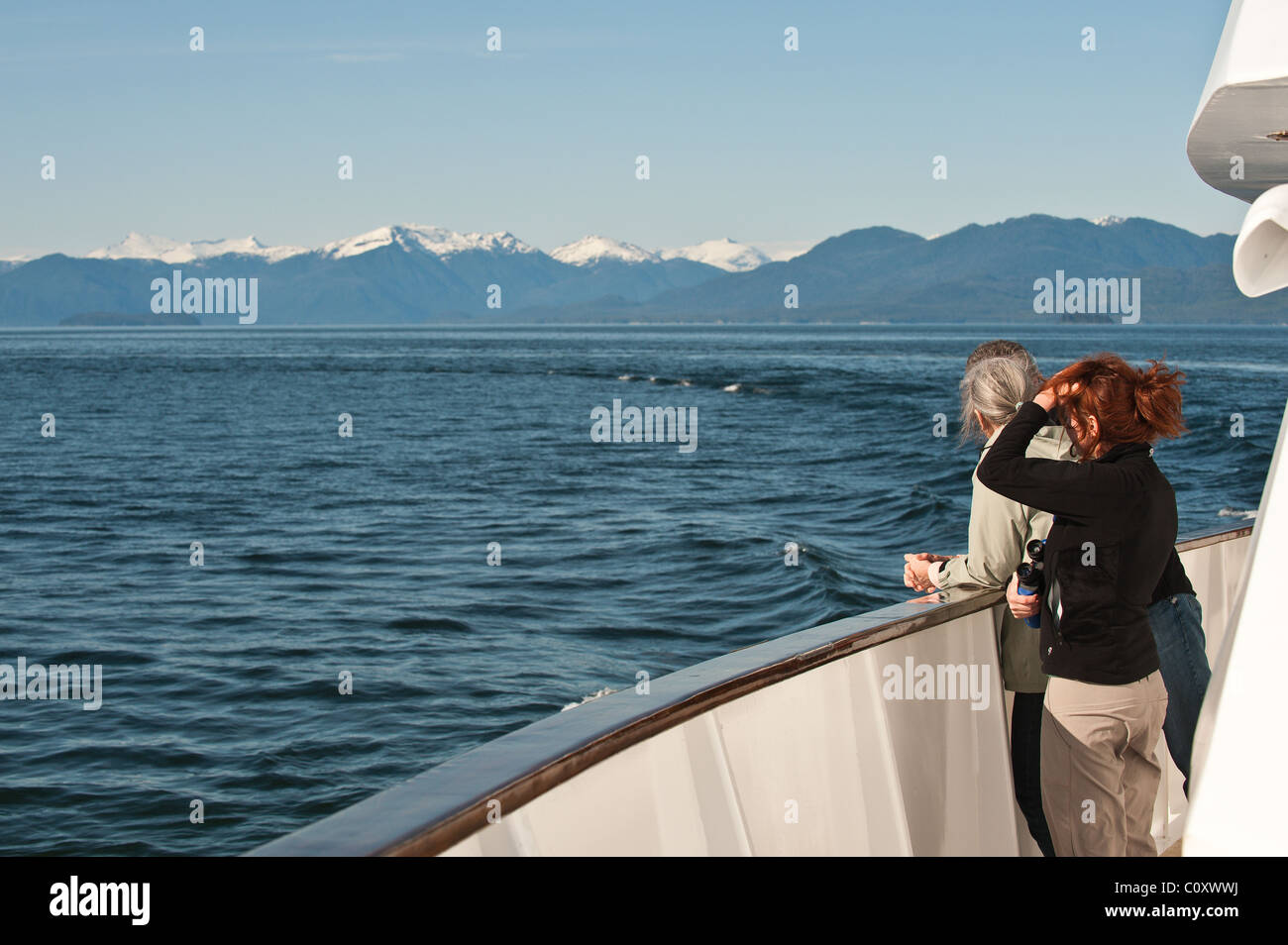 Whale watching, Inside Passage, Five Finger Islands, Frederick Sound ...