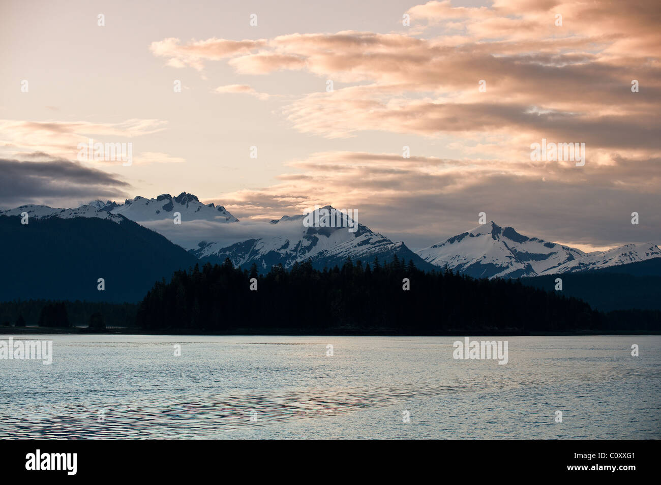 Alaska. LeConte Bay, Inside Passage, Frederick Sound, Tongass National ...