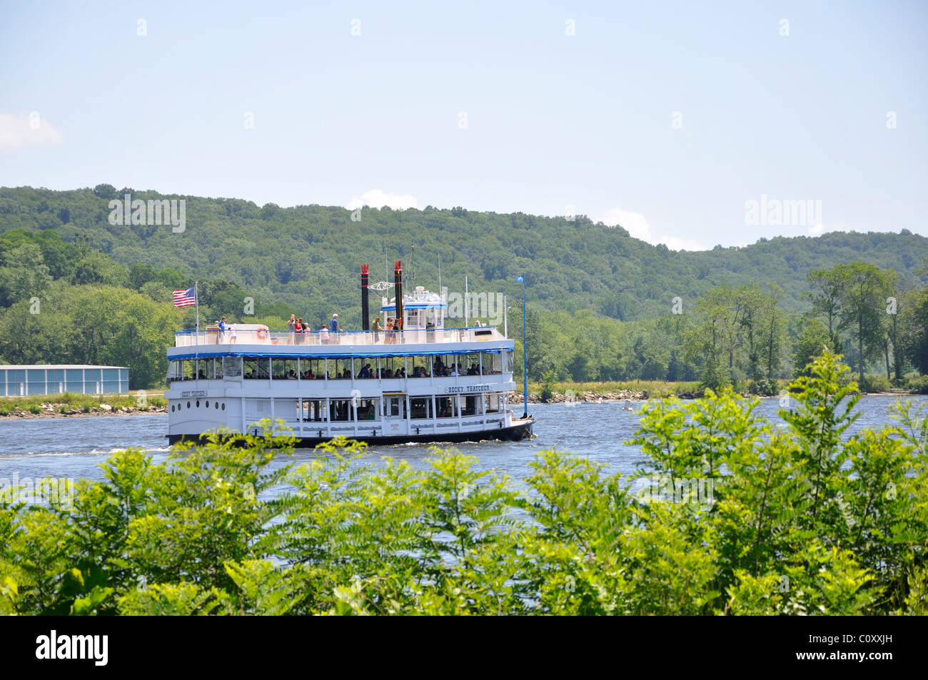 Ship on Connecticut River, Connecticut, New England, USA Stock Photo ...