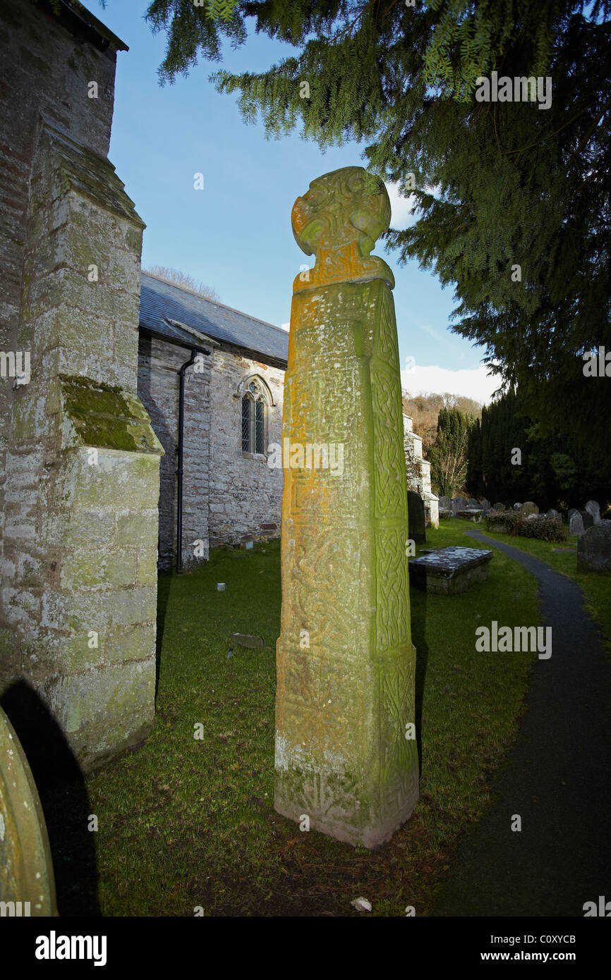 The Nevern Cross. A Medieval Celtic Christian stone cross, St Brynach ...