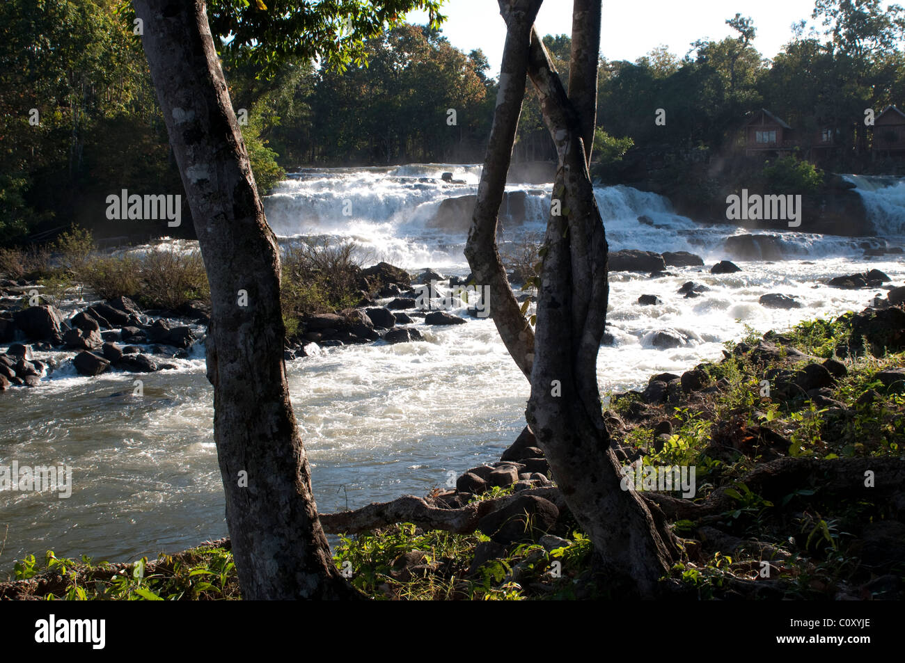 Waterfall, Bolaven Plateau, near Pakxe, Laos Stock Photo - Alamy