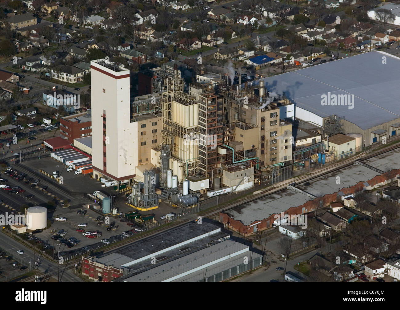 Aerial view complex industrial hi-res stock photography and images - Alamy