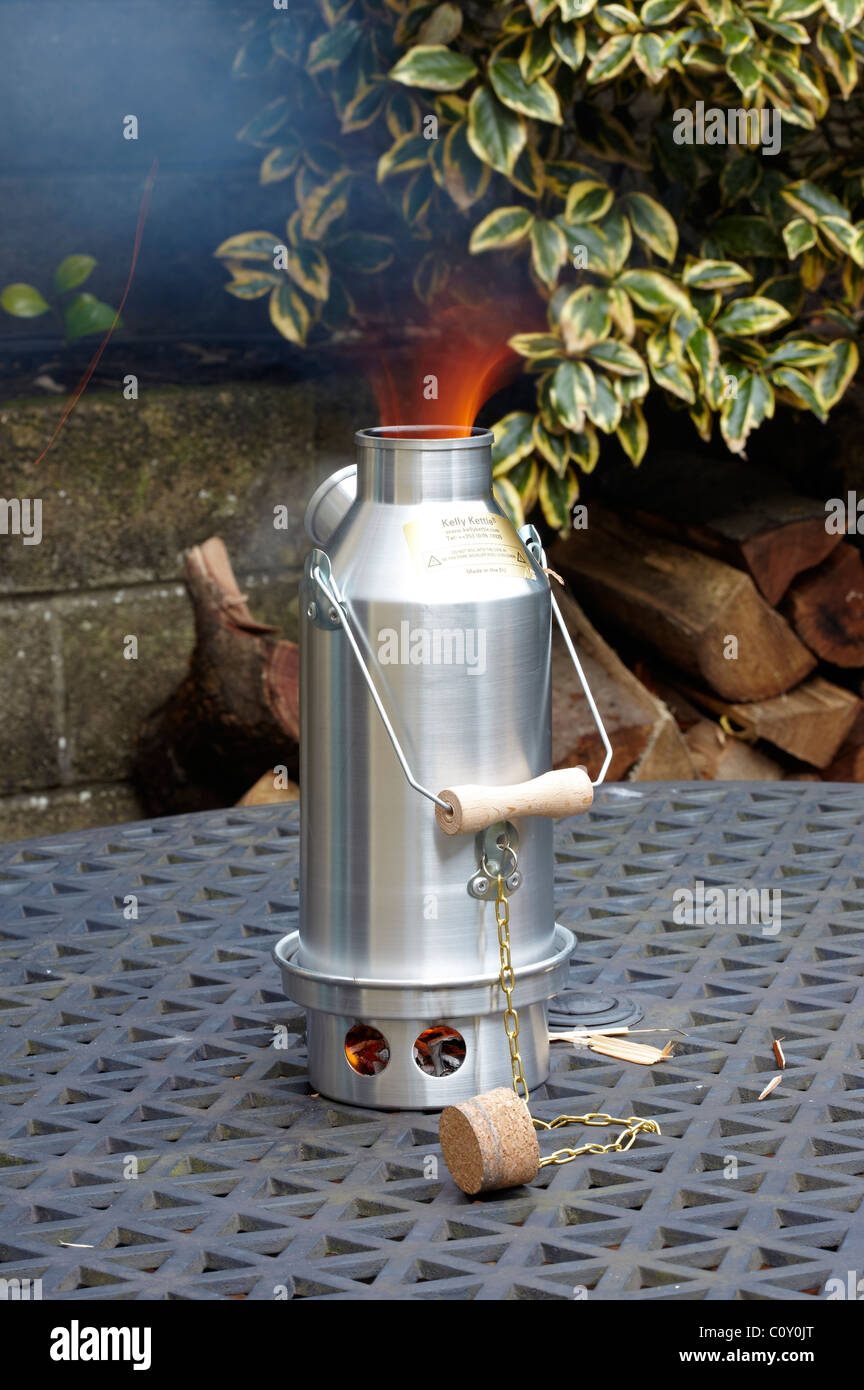 Kelly Kettle. Wood burning kettle produced in Ireland for fishermen in ...