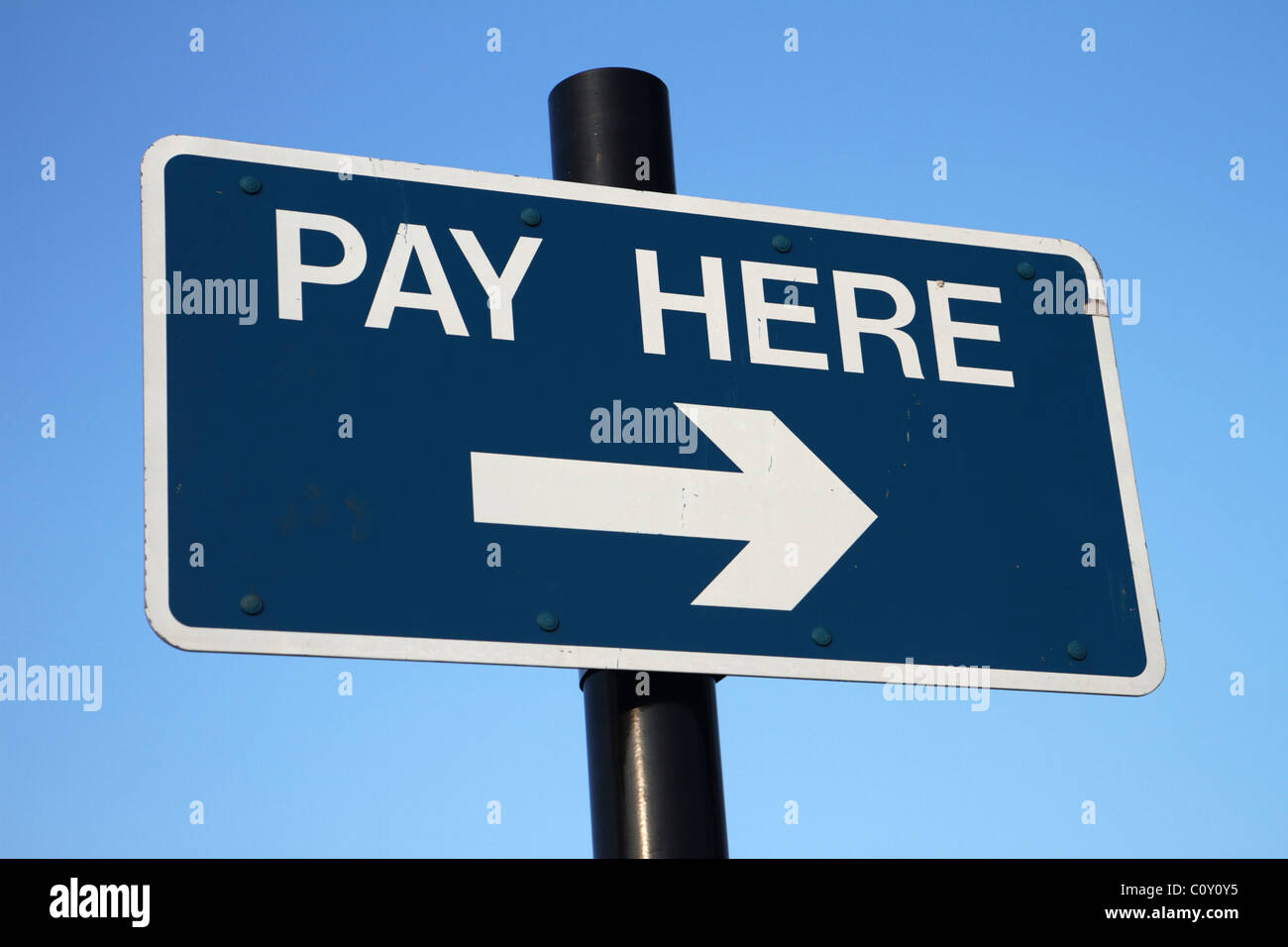 Pay here sign hi-res stock photography and images - Alamy