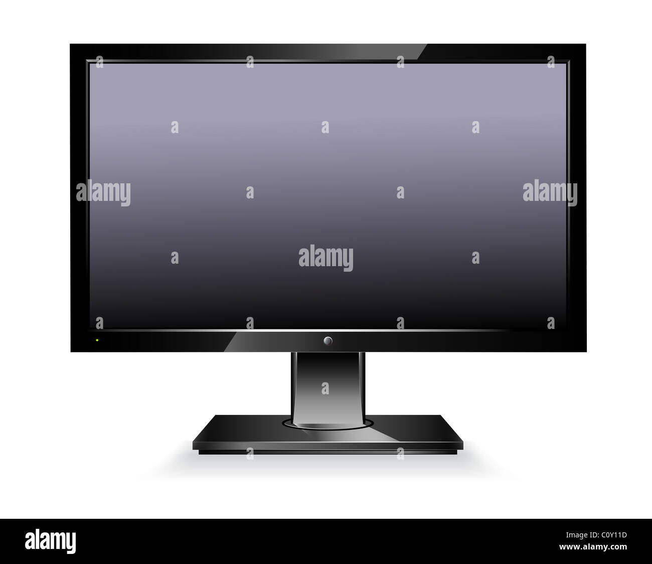 Computer wide flat screen monitor Stock Photo - Alamy