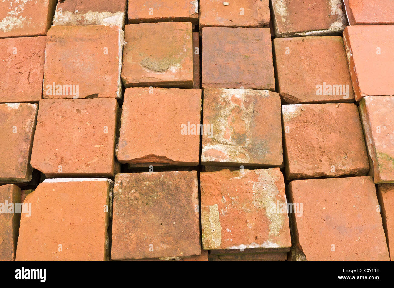 Reclaimed floor tiles Stock Photo - Alamy