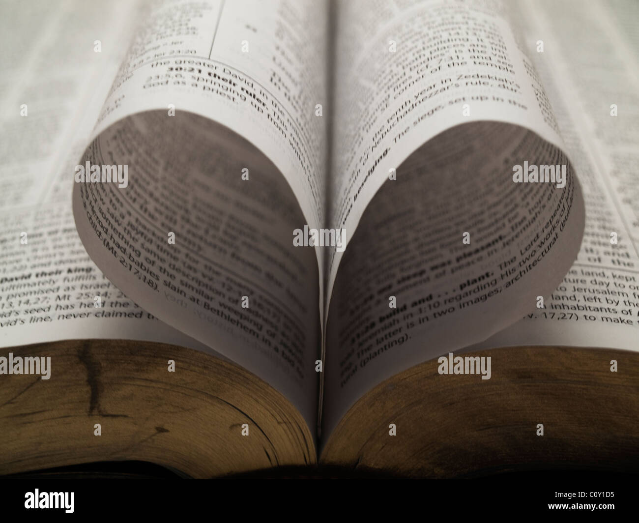 Bible Pages Heart High Resolution Stock Photography and Images - Alamy