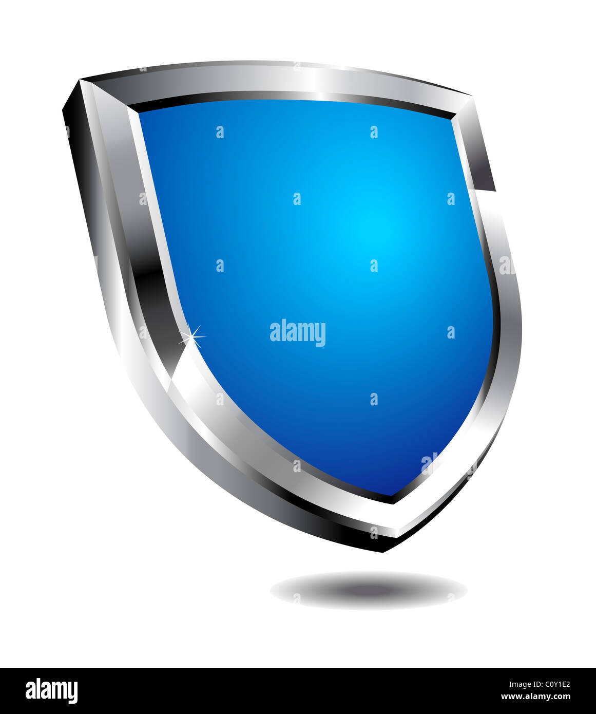 Modern Blue Shield Stock Photo - Alamy