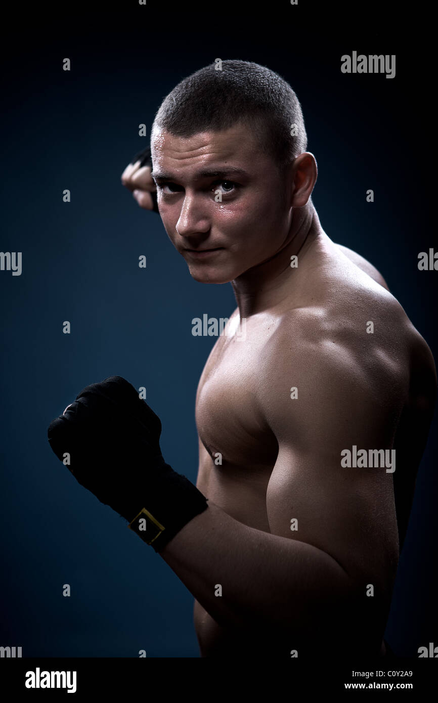 portrait of a young boxer Stock Photo - Alamy