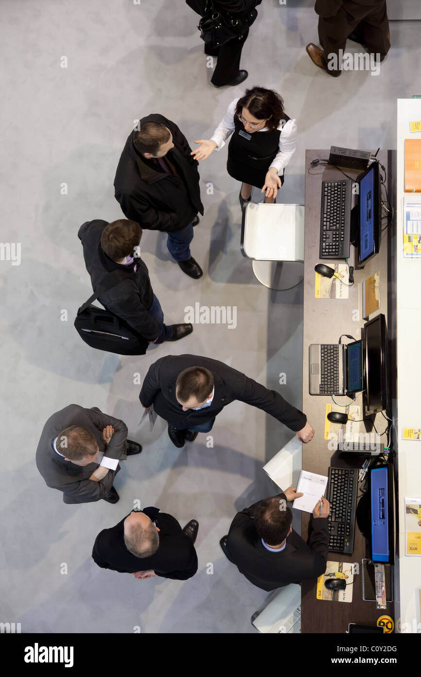 Information desk booth hi-res stock photography and images - Alamy