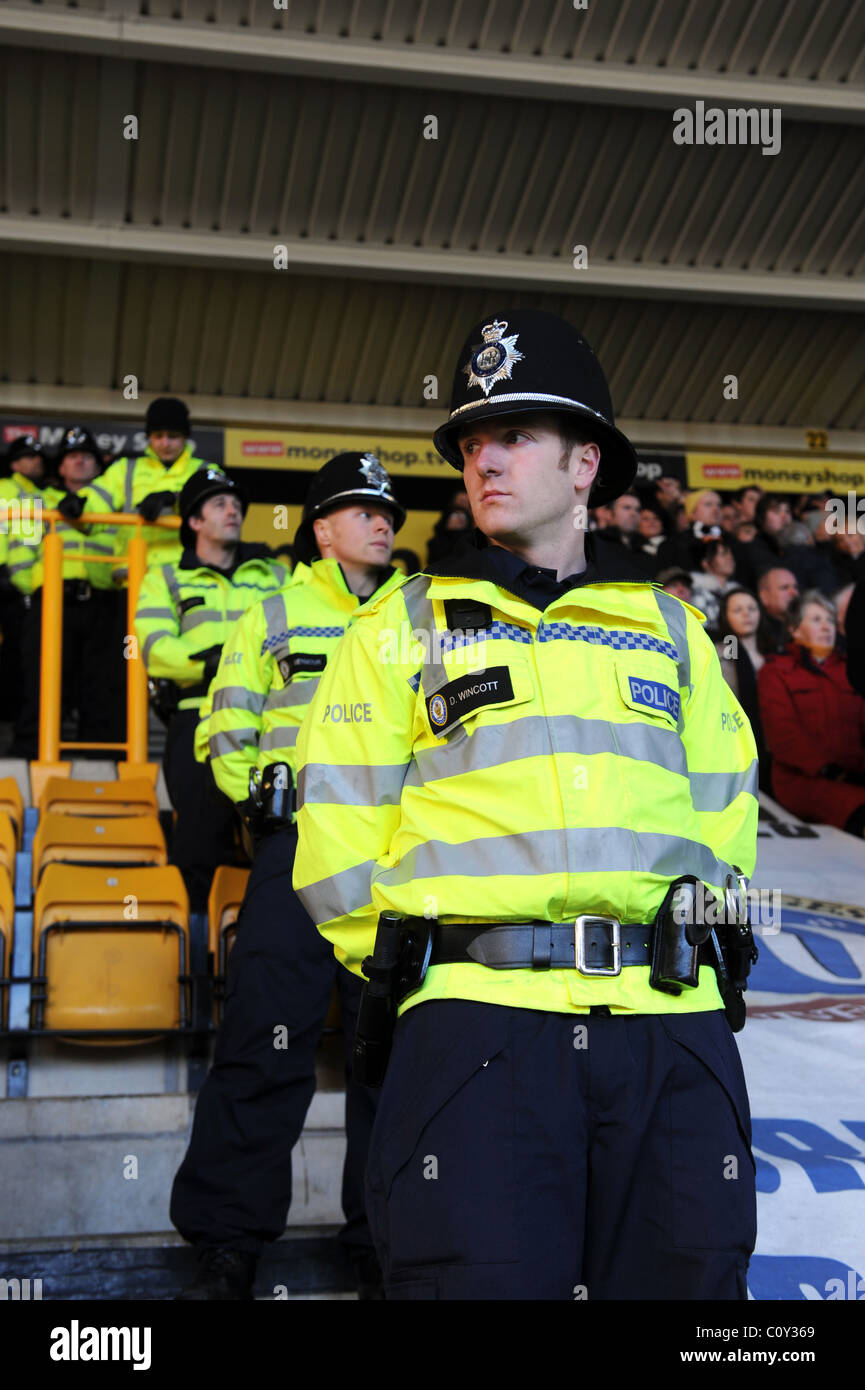 Police officers on duty at Premiership Football match Stock Photo - Alamy