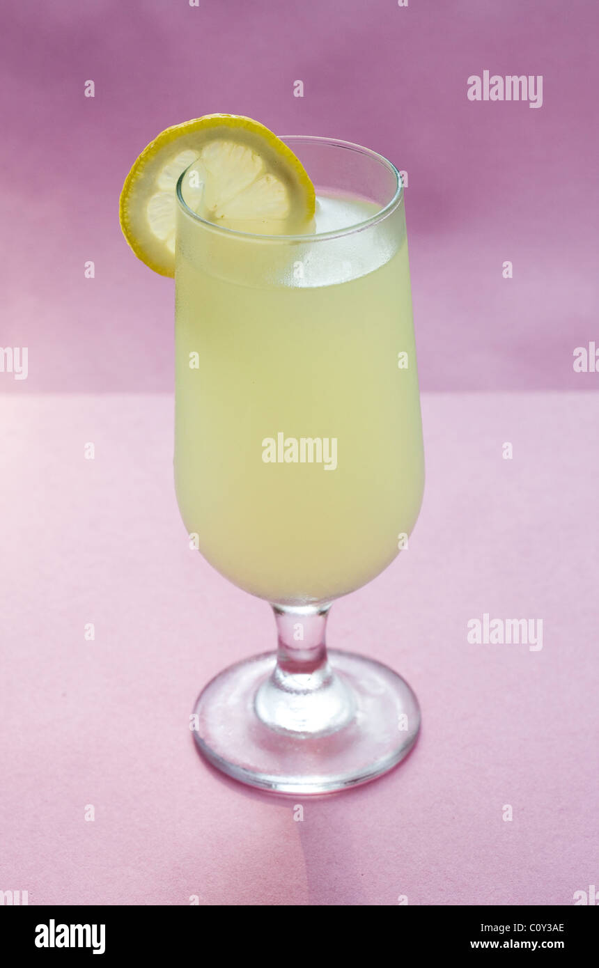 refreshing glass of lemonade Stock Photo - Alamy