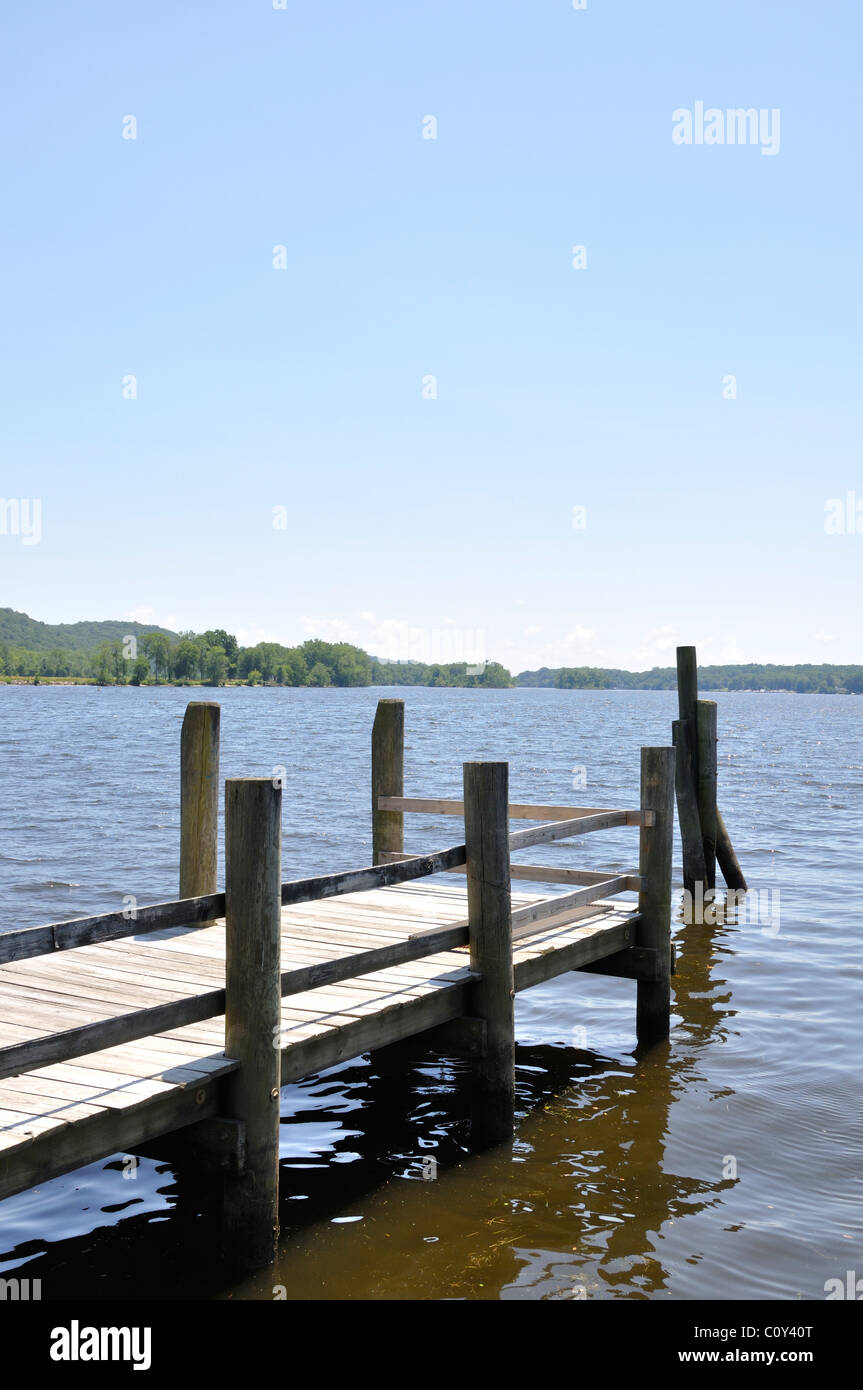 Pier, Connecticut River, Connecticut, New England, USA Stock Photo - Alamy