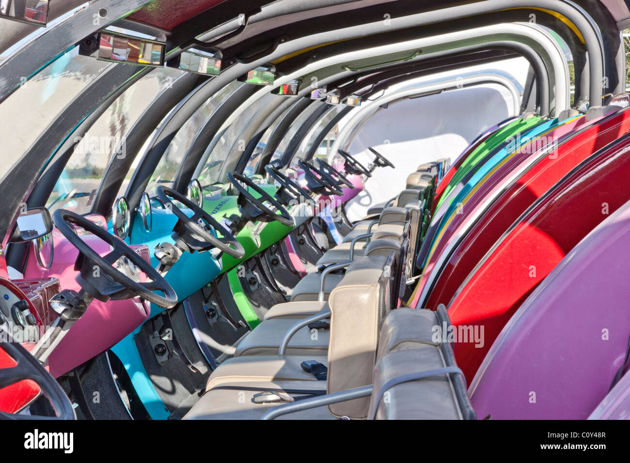Colorful electric buggies Stock Photo - Alamy