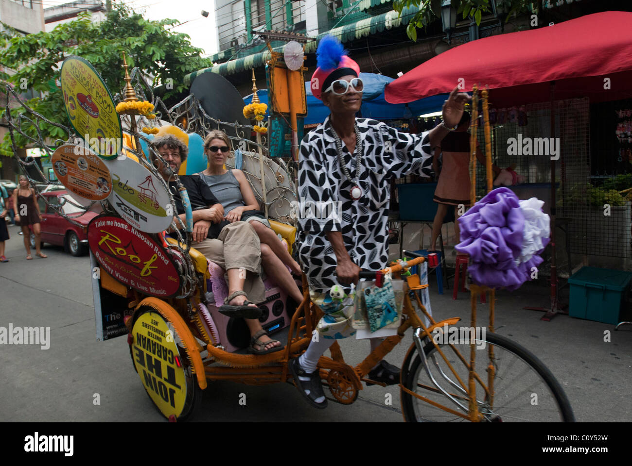 Decorated rickshaw hi-res stock photography and images - Alamy