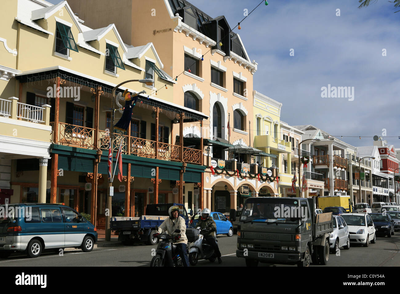 Hamilton town and harbour Bermuda Stock Photo - Alamy