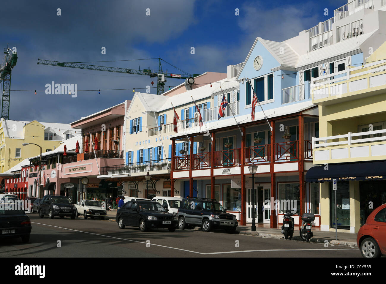 Hamilton town and harbour Bermuda Stock Photo - Alamy