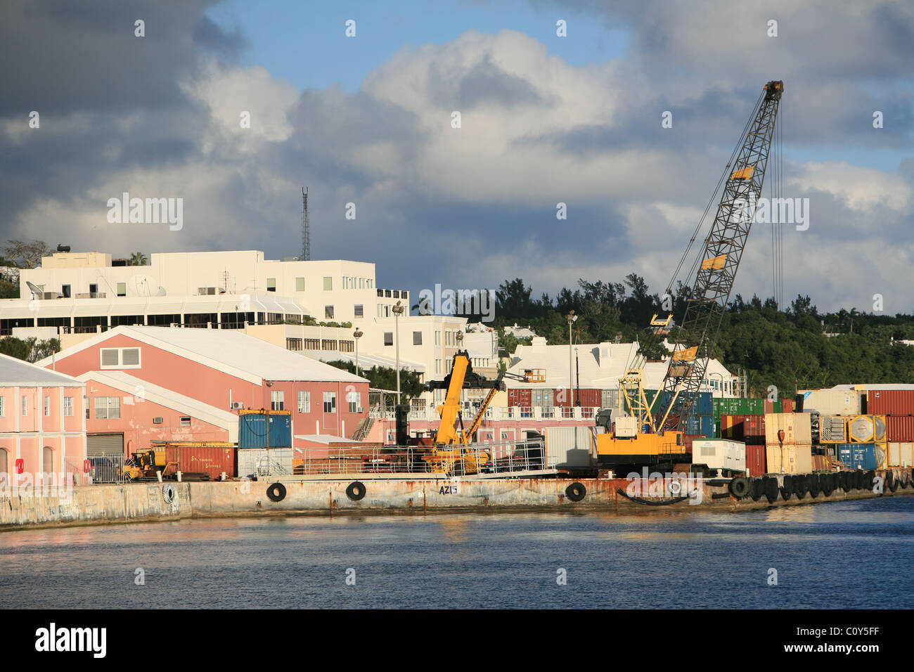Hamilton town and harbour Bermuda Stock Photo - Alamy