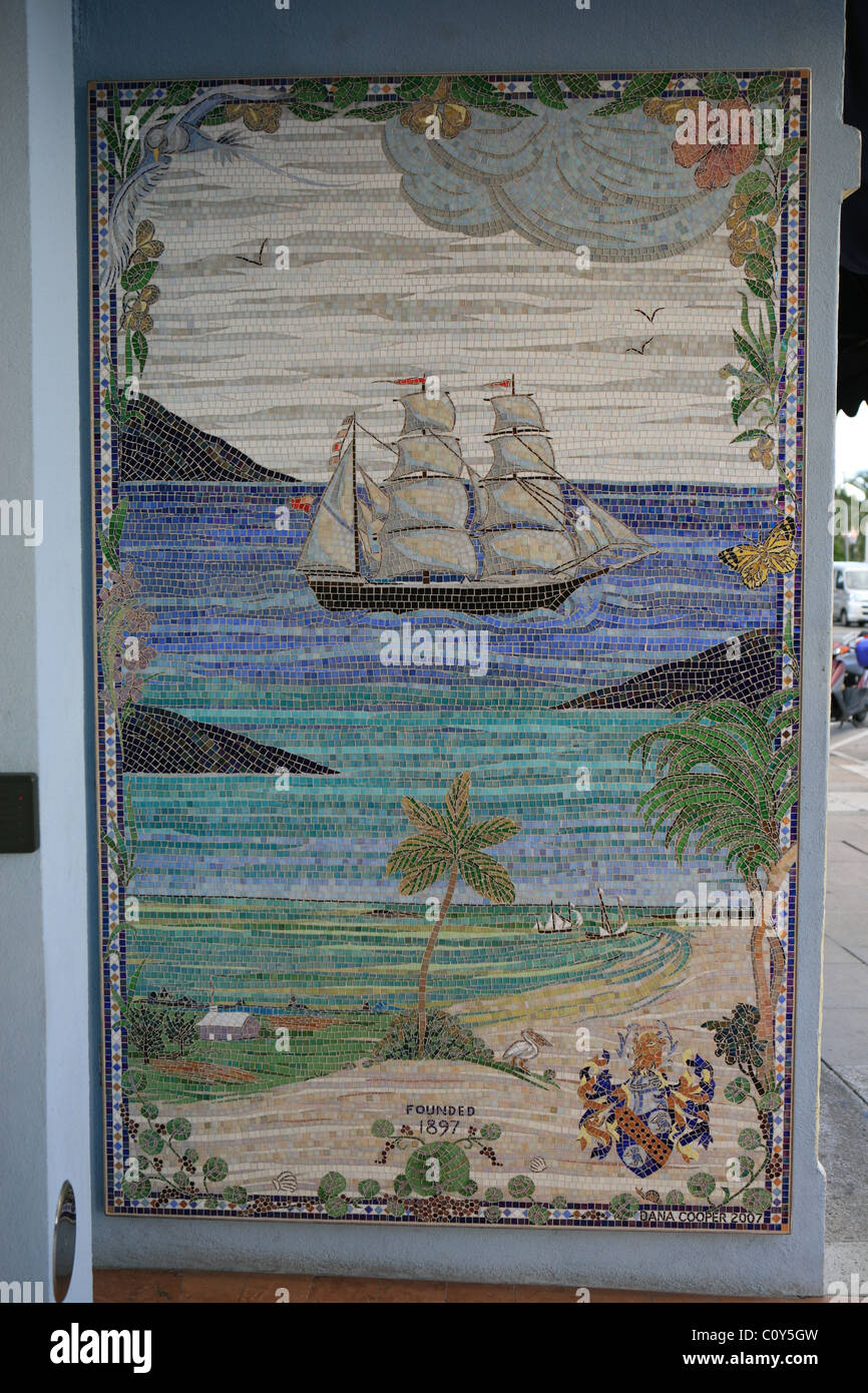 Mural on Front Street Hamilton Bermuda Stock Photo - Alamy