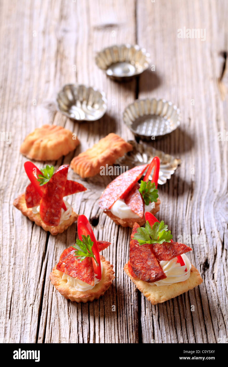Salami Canapes High Resolution Stock Photography and Images - Alamy
