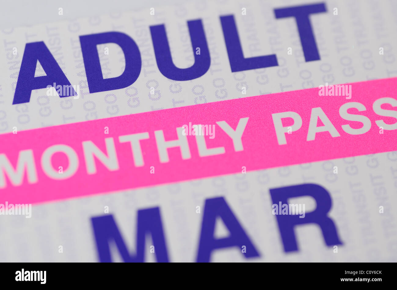 Purple and pink monthly pass for adult commuter GO Government of ...