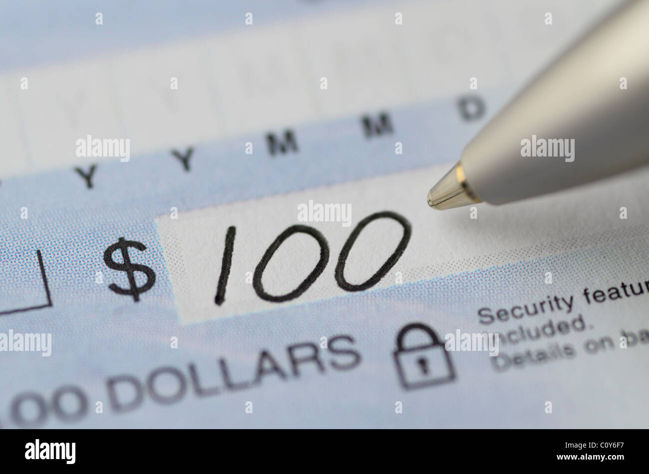 Blank cheque hi-res stock photography and images - Alamy