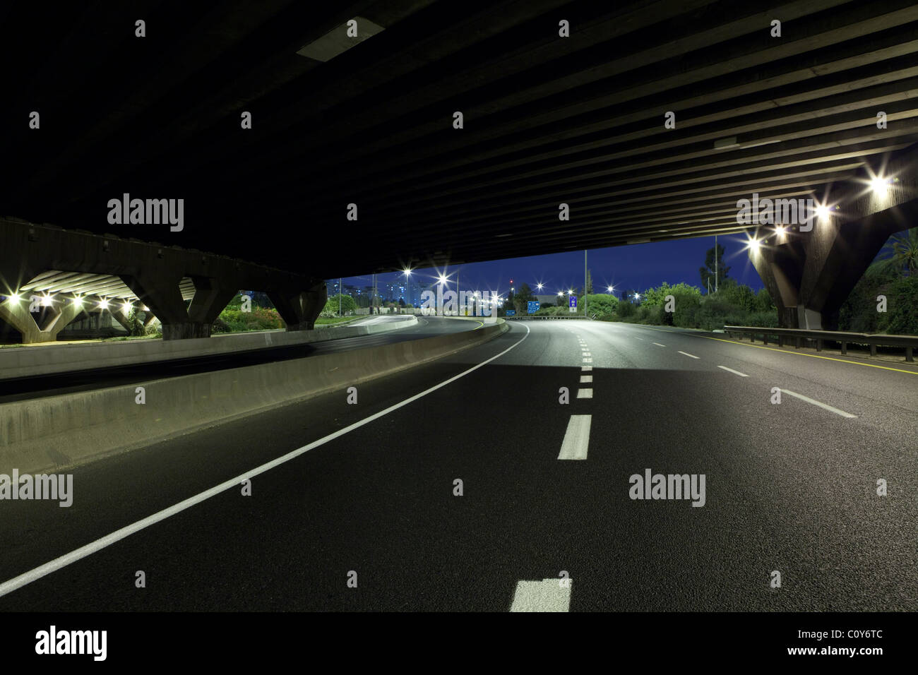 Empty Freeway Bridge High Resolution Stock Photography and Images - Alamy