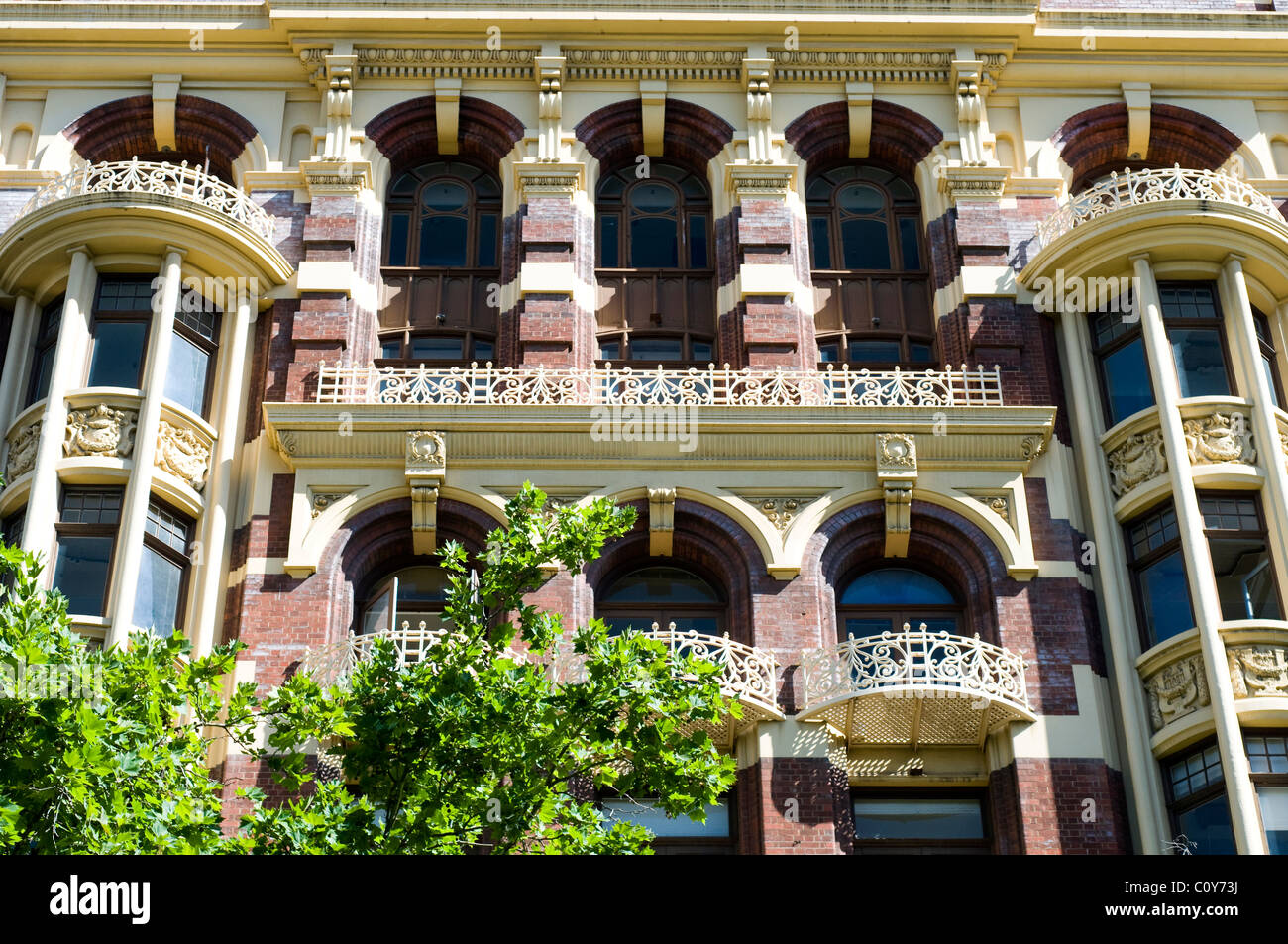Collins Street architecture, Melbourne CBD, Victoria, Australia Stock ...