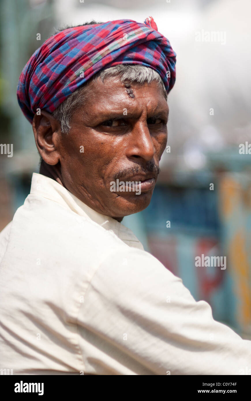 Portrait of an Indian man in a turban, Delhi, India Stock Photo - Alamy
