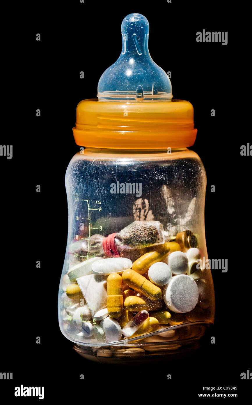 With milk of mother Stock Photo - Alamy
