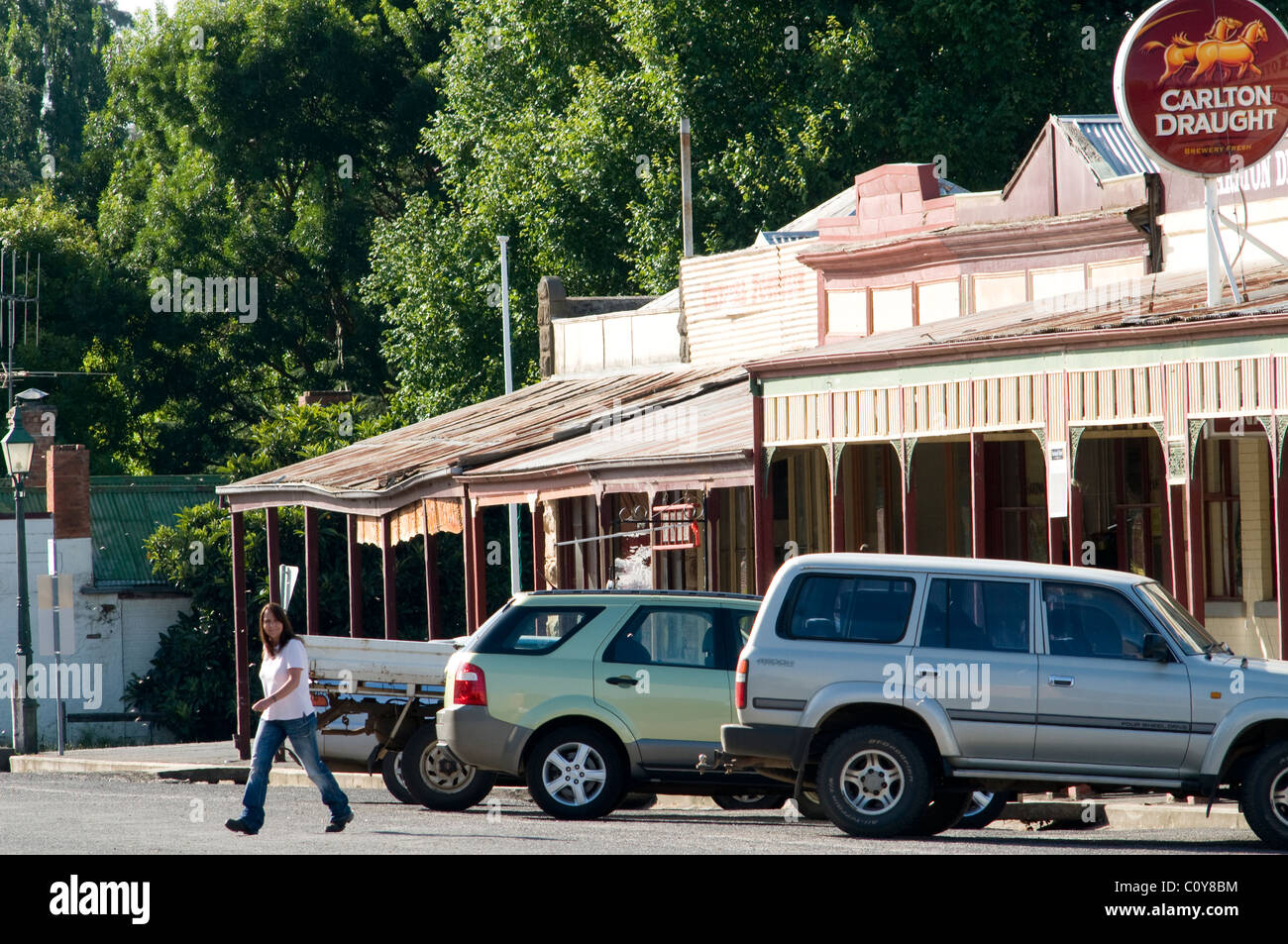 Main street clunes victoria australia hi-res stock photography and ...