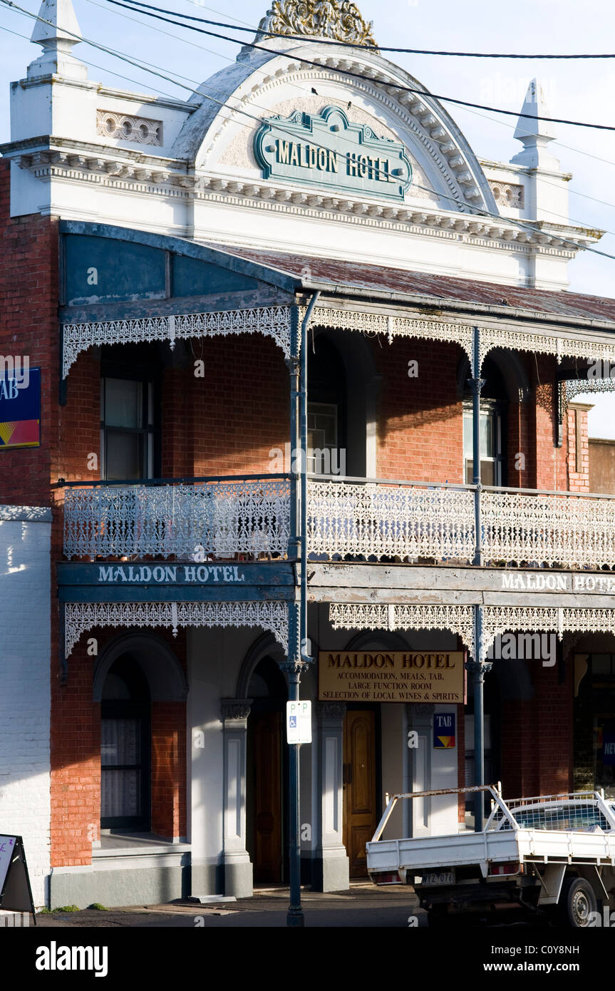 Maldon hotel, Victoria, Australia Stock Photo - Alamy