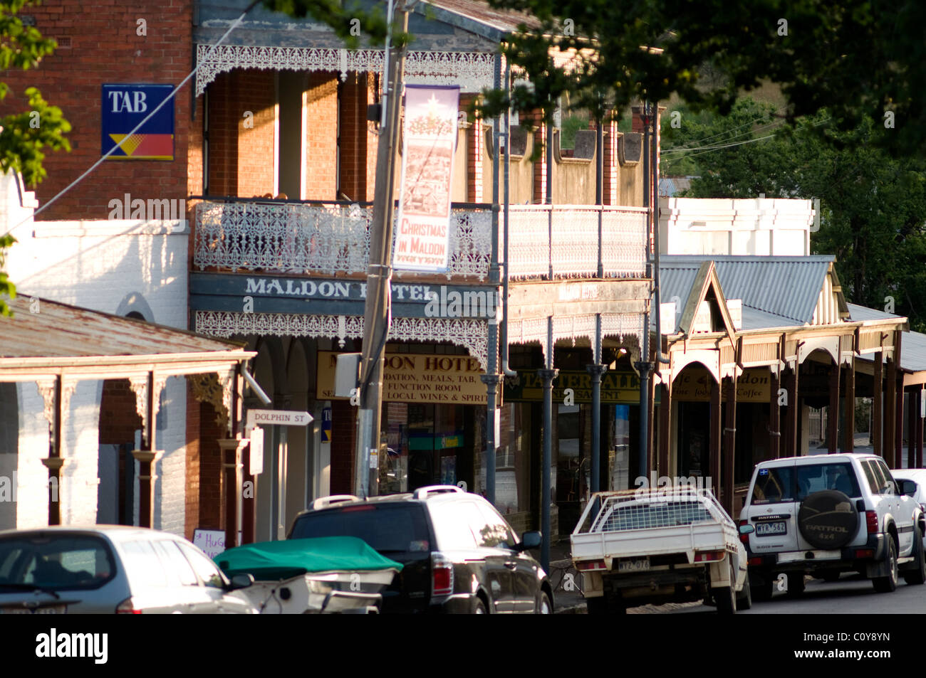 Maldon street scene, Victoria, Australia Stock Photo - Alamy
