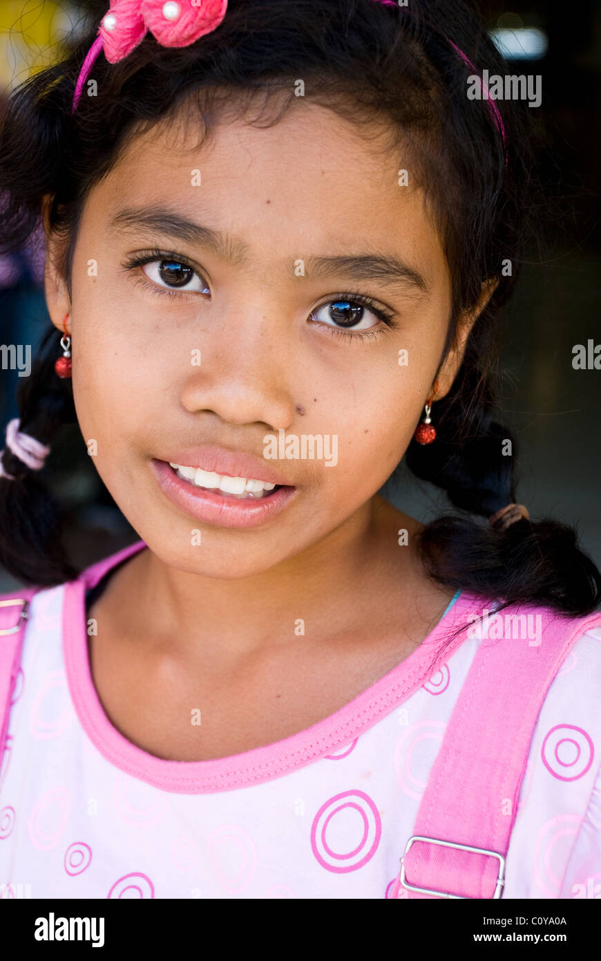 young girl mataram lombok indonesia Stock Photo - Alamy