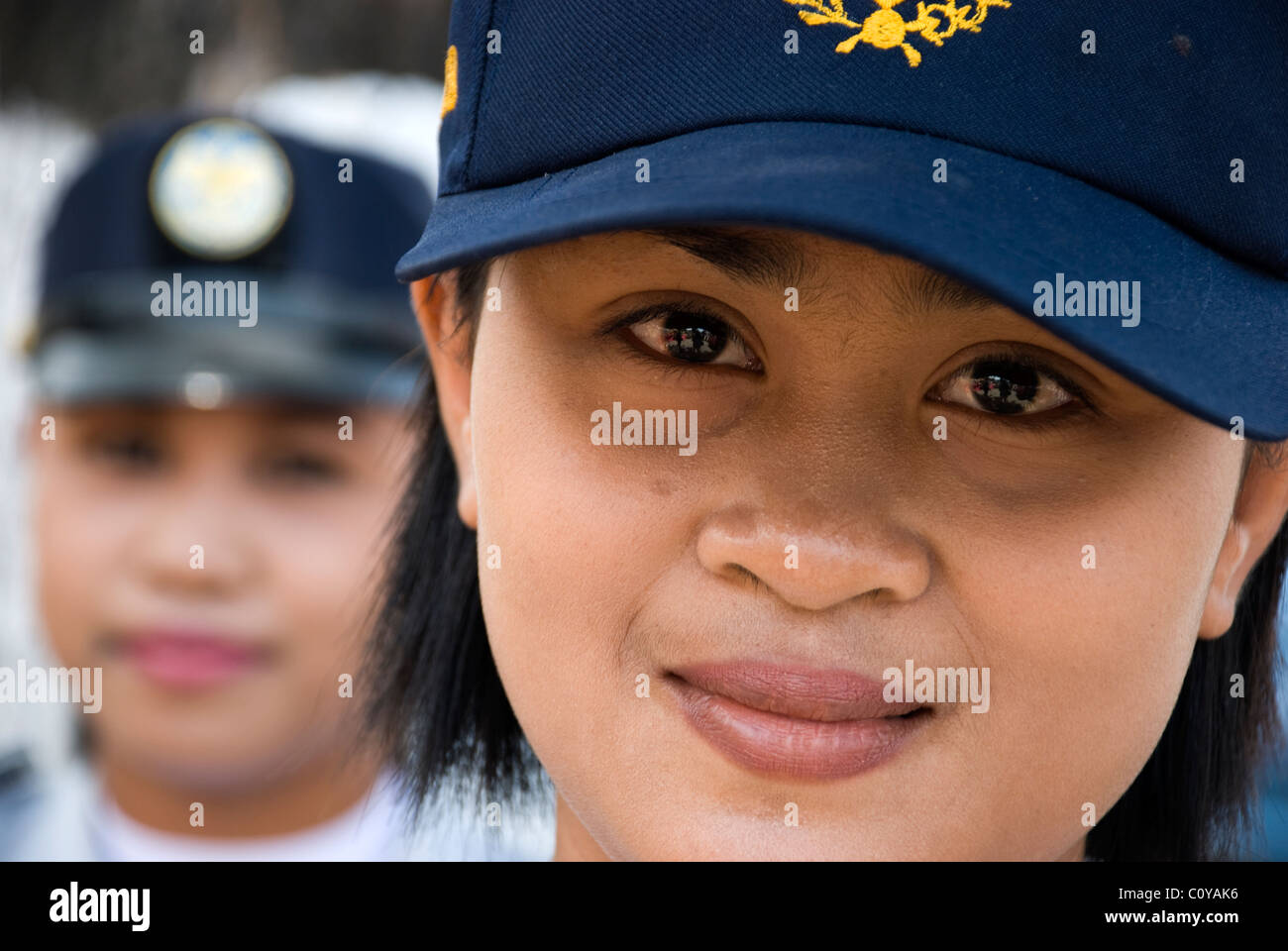 Female security guards mataram lombok hi-res stock photography and ...
