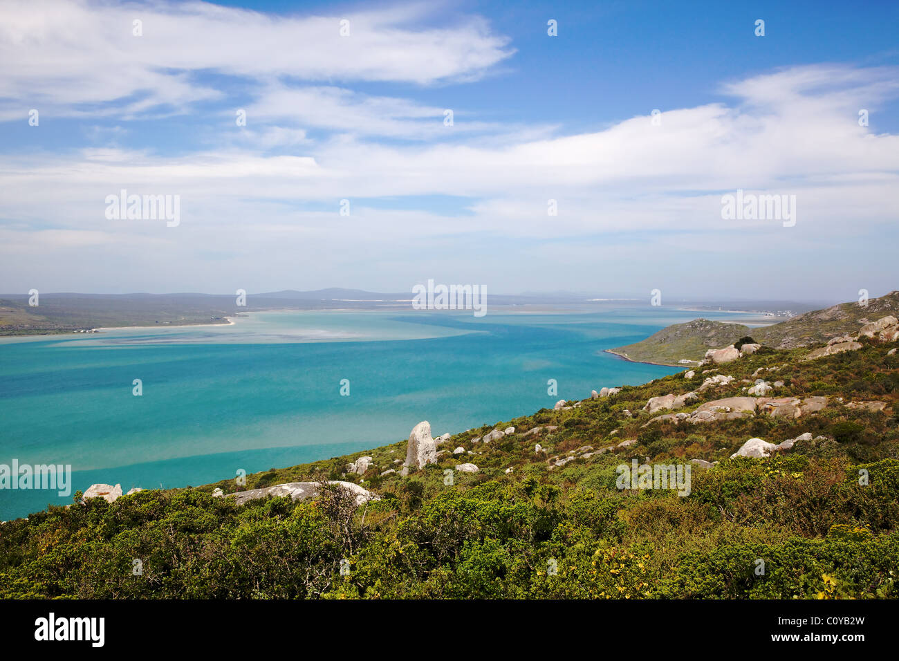 A view of Langebaan Lagoon from the West Coast National Park, Western ...
