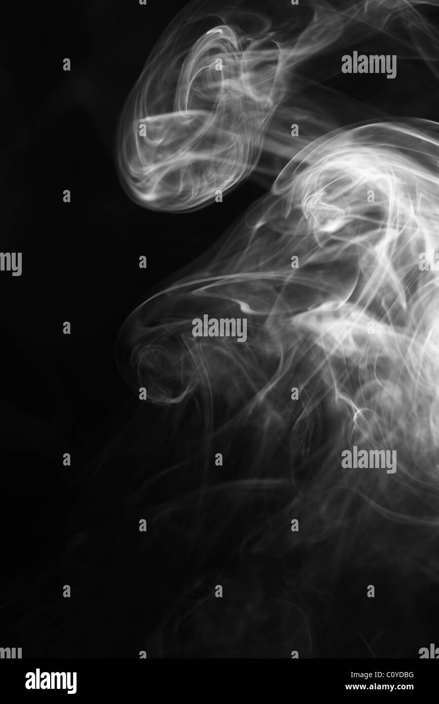 Abstract smoke on black Stock Photo - Alamy