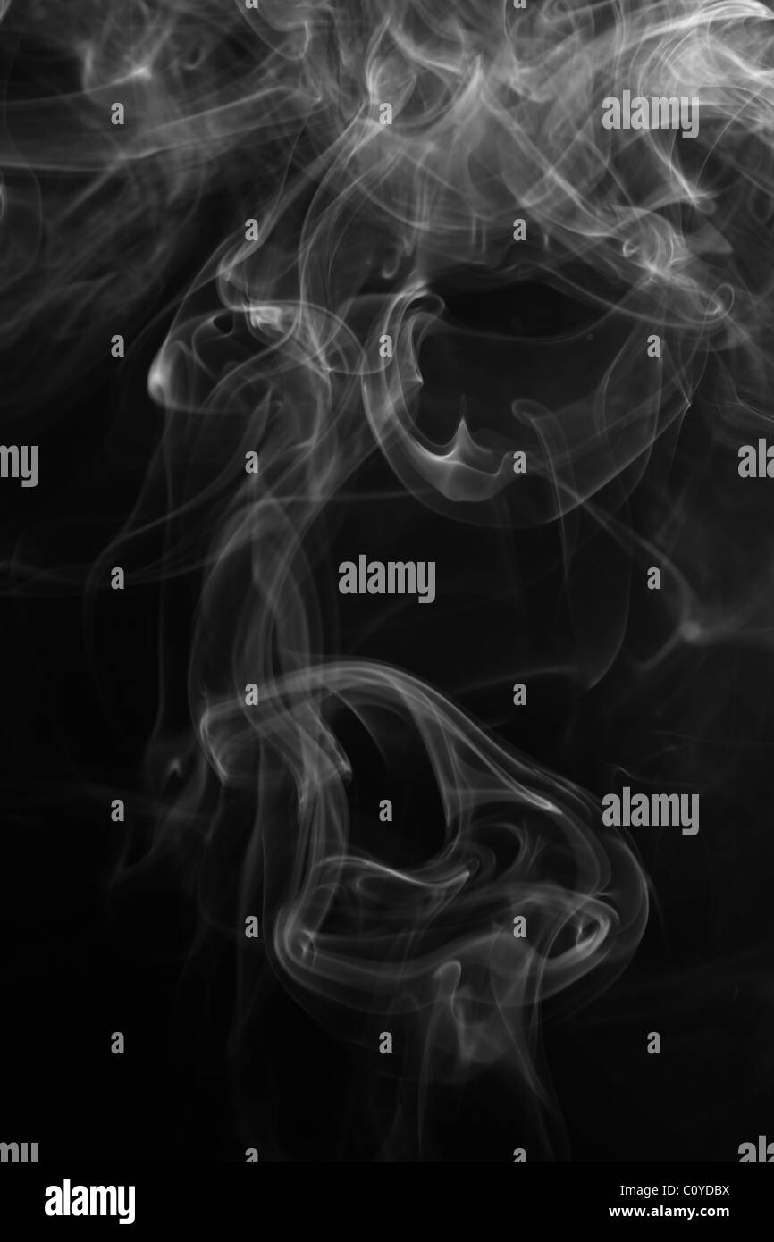 Abstract smoke on black Stock Photo - Alamy