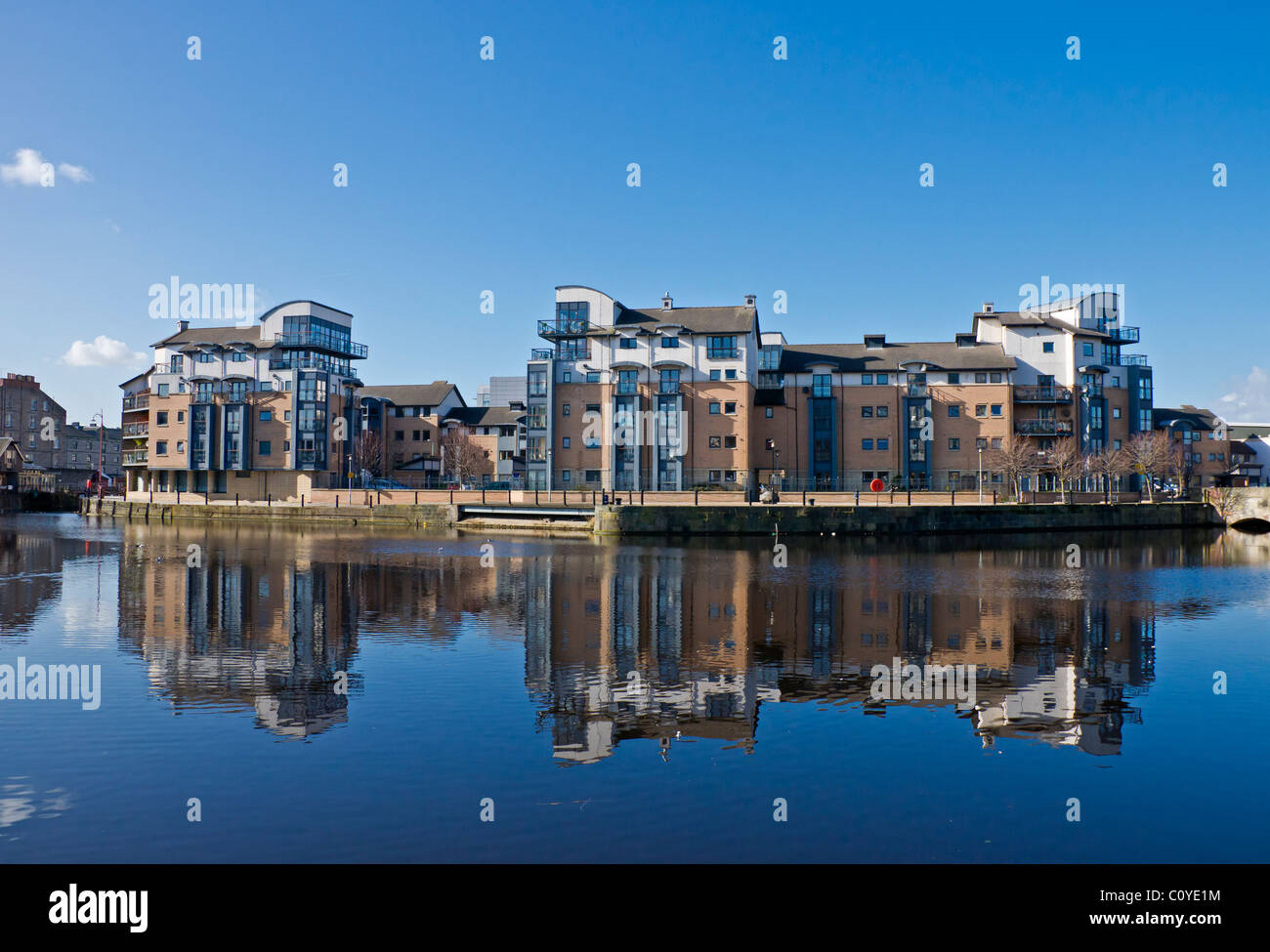 Housing development of flats at Queen's Dock in Leith Harbour Leith ...