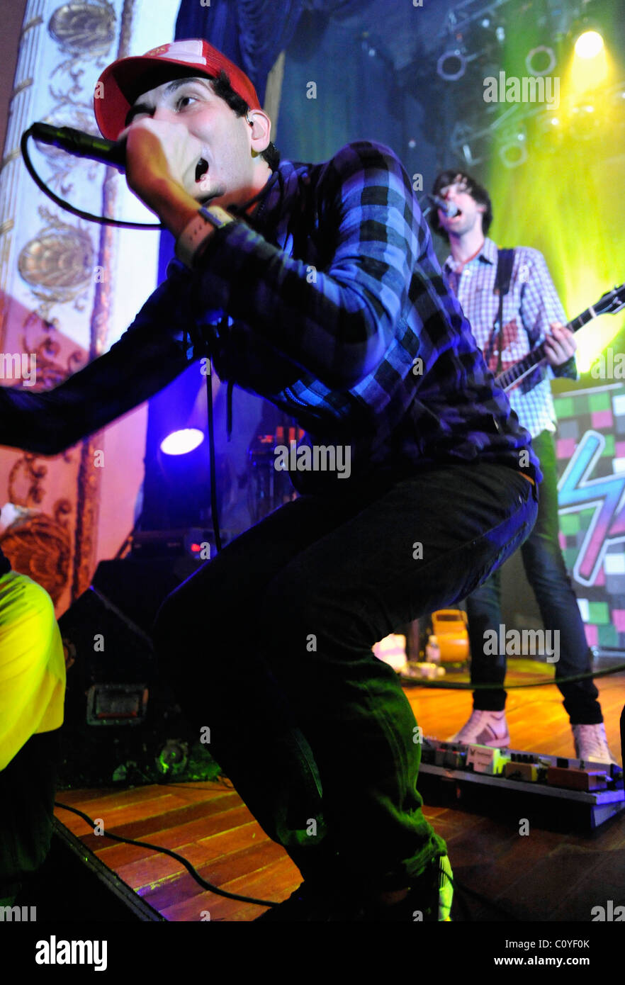 Gabe Saporta of Cobra Starship performing live on 'The Sassy Back Tour ...