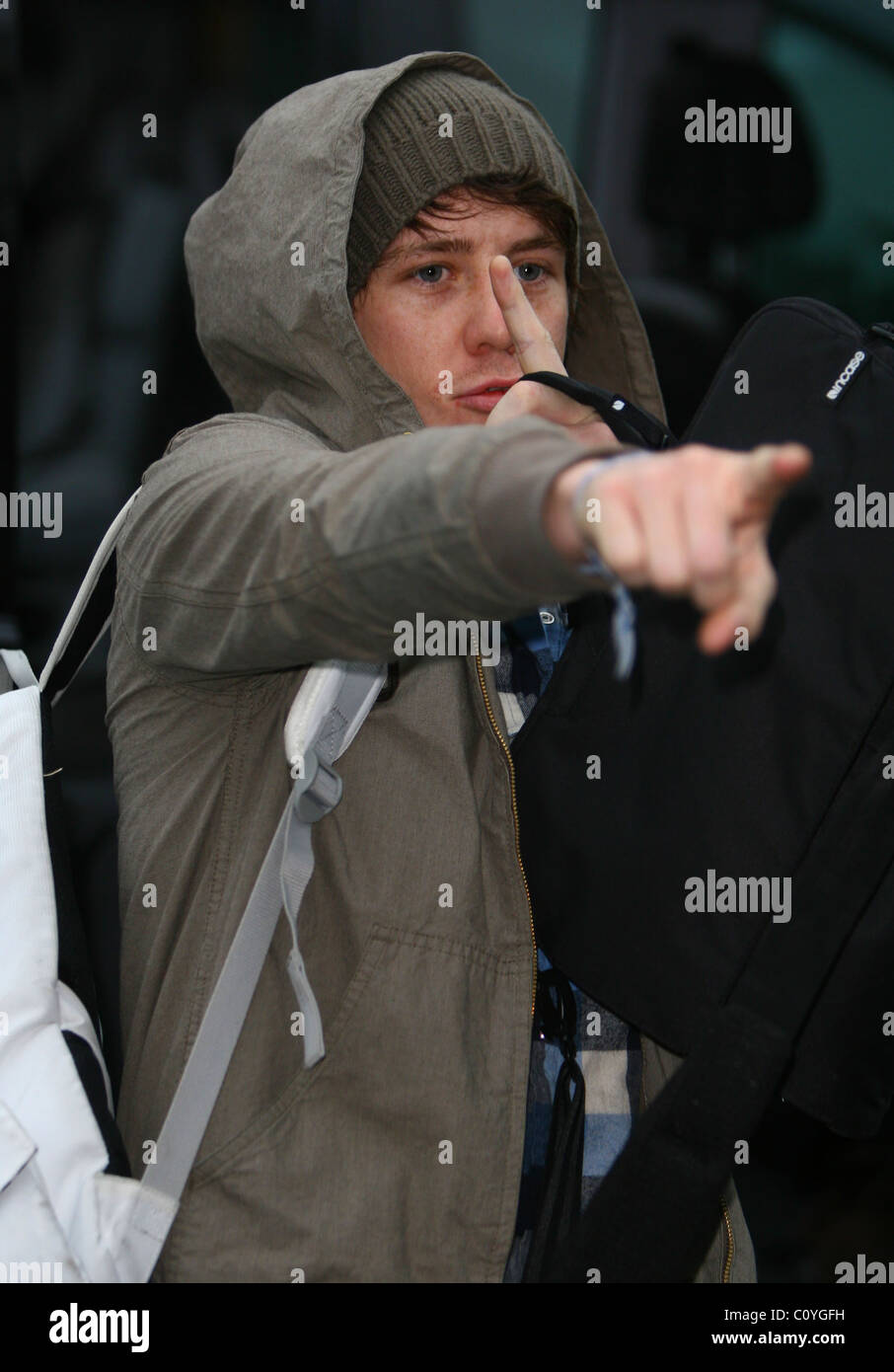 Danny Jones of McFly outside the Riverside Studios before his band's ...