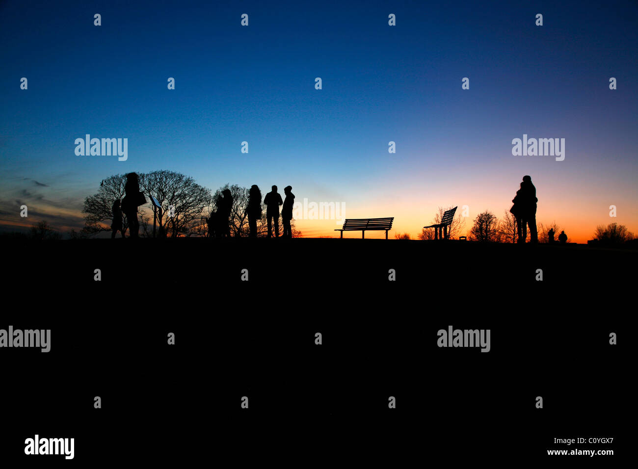 Primrose hill london bench hi-res stock photography and images - Alamy