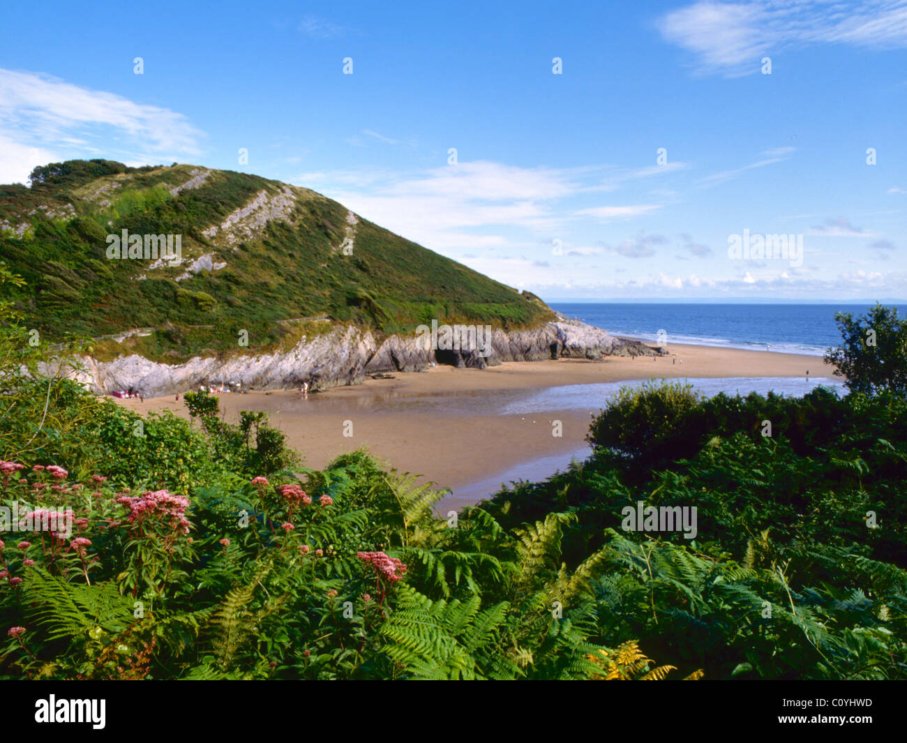 Caswell bay, gower peninsula hi-res stock photography and images - Alamy
