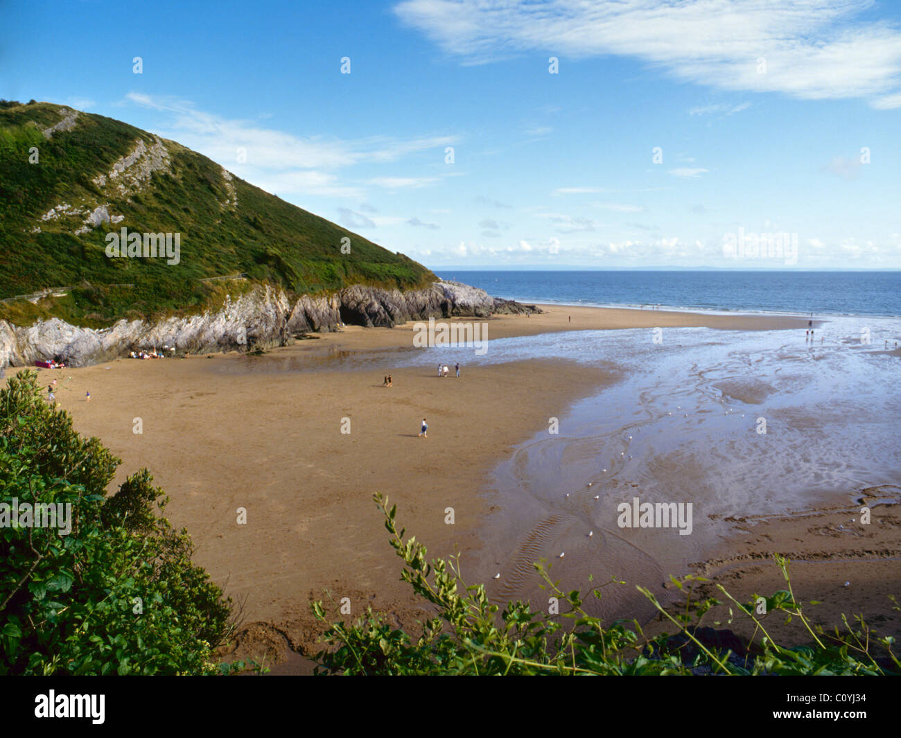 Caswell bay, gower peninsula hi-res stock photography and images - Alamy